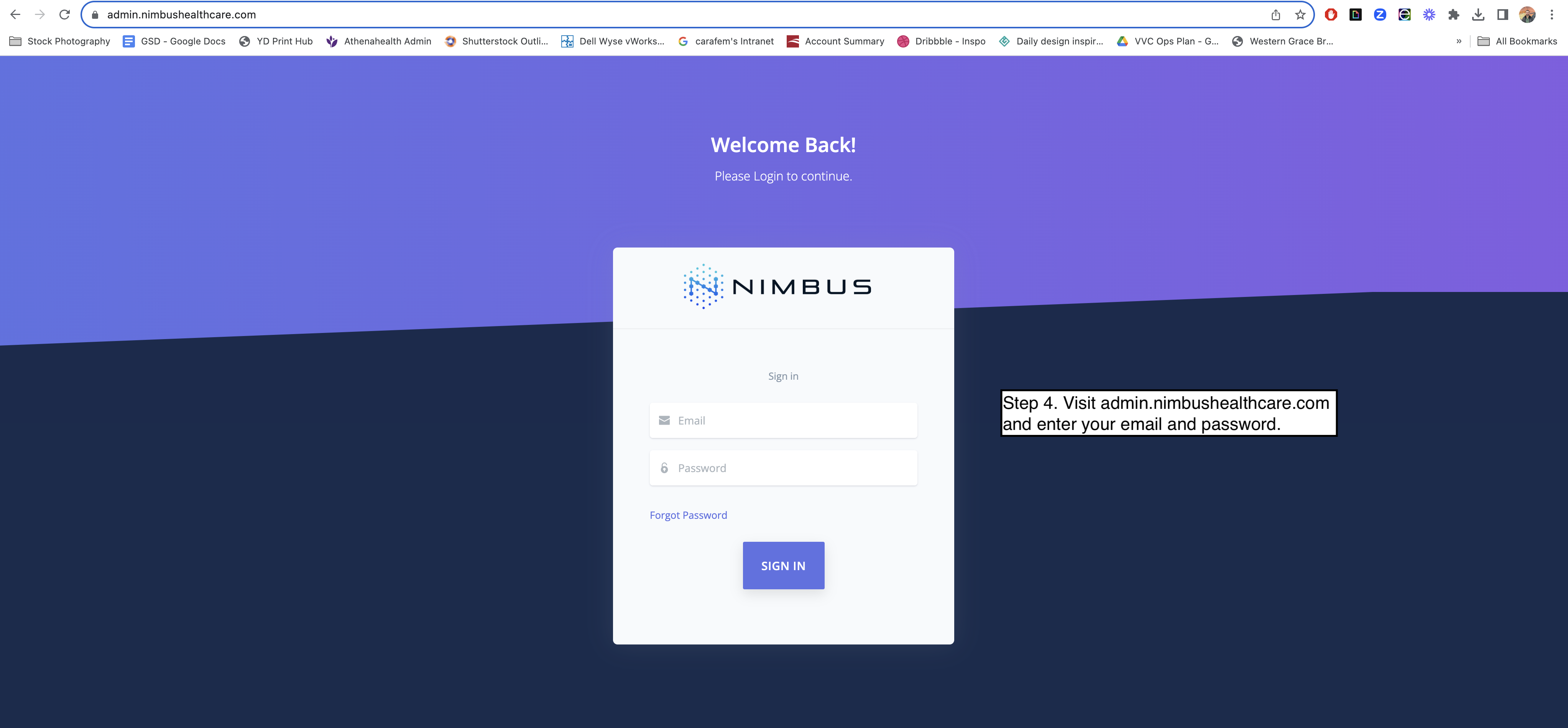 How do I set up my Nimbus Partner Portal?